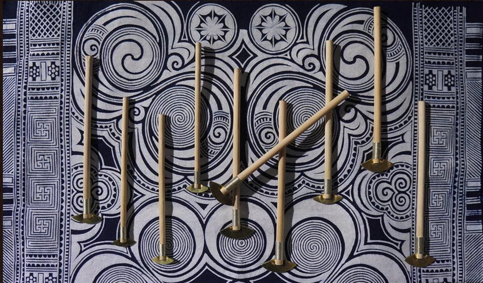 Miao Batik Wall Art | Modern Chinese Art & Indigo Paintings – Runystore